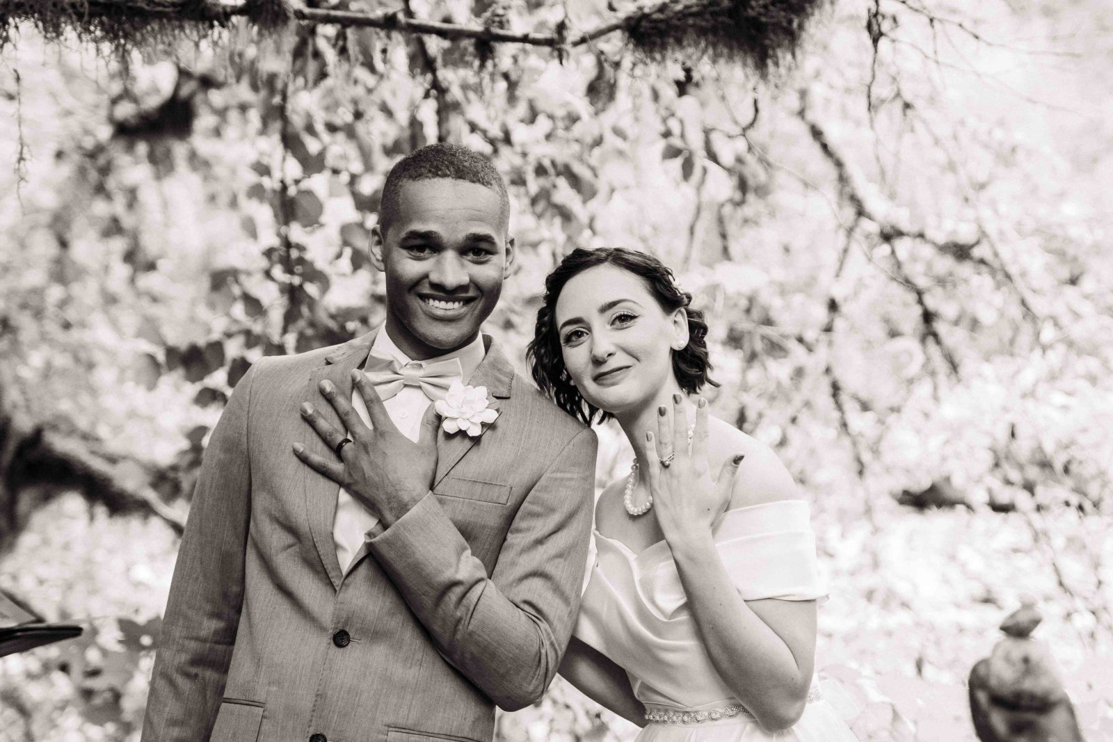 Autumn Forest Elopement at Treehouse Point | Amy Galbraith Photography