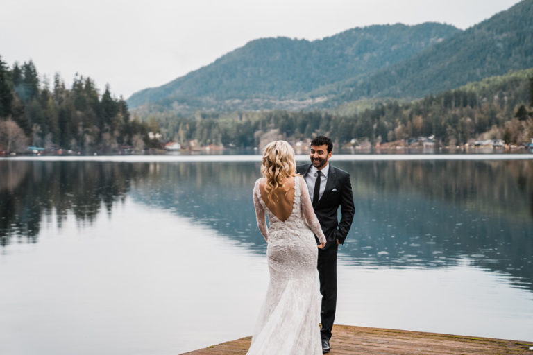 Winter Inspiration for a Lake Crescent Elopement | Amy Galbraith Blog